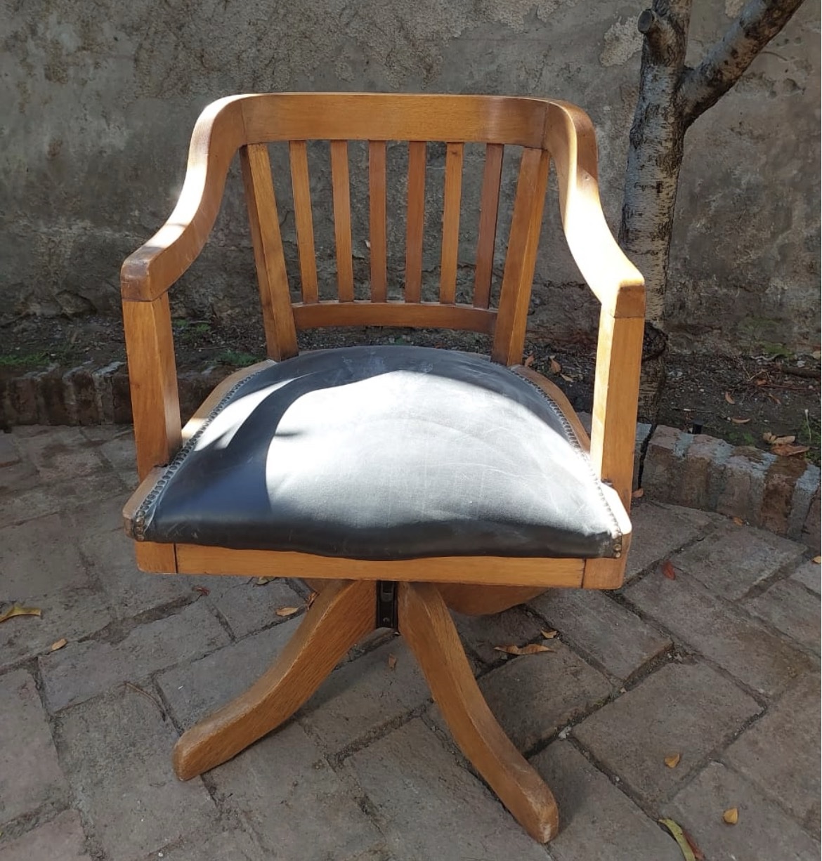 Silla rotativa de Madera - Matuttera
